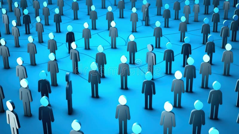 Social Network Background Illustration of Creative Manipulation Stock ...