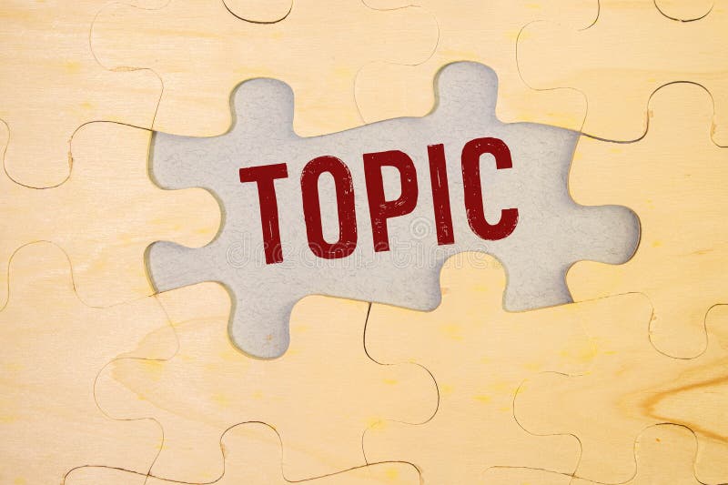 Topics Text Written on a Diary Stock Photo - Image of doctorate, study ...