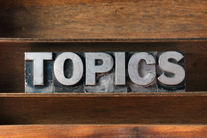 Topics word tray stock photo. Image of selection, trend - 97576642