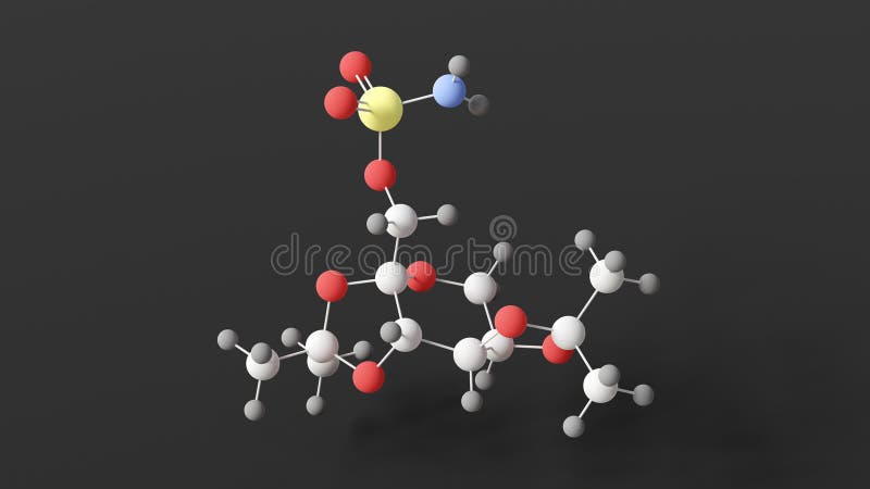Topiramate Molecule, Molecular Structure, Anticonvulsants ...