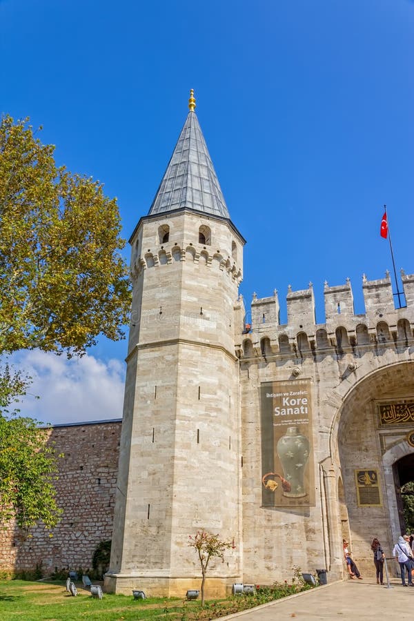 Topkapi Palace the Gate of Salutation, Istanbul Editorial Image - Image ...