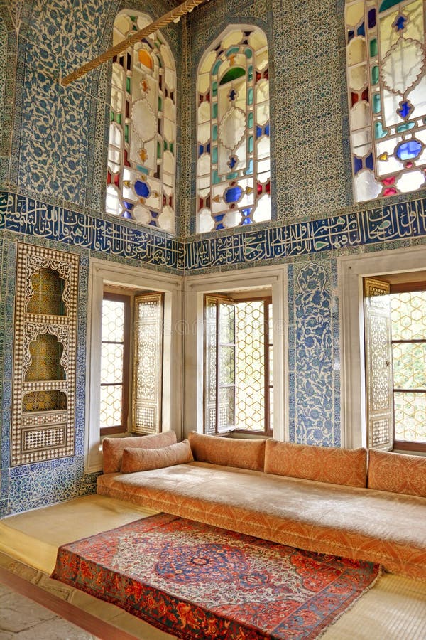 Topkapi Palace Interior, Istanbul, Turkey Stock Photo - Image of ...