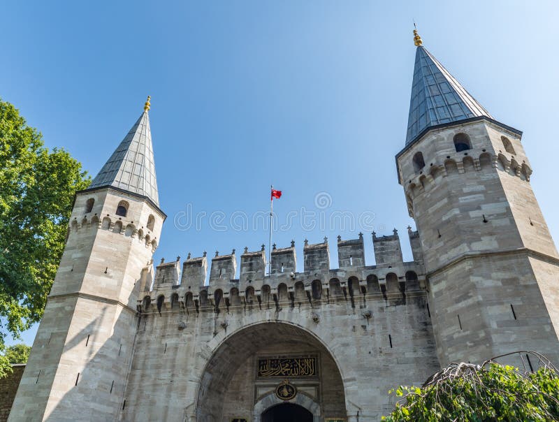 Topkapi Palace S Gate of Salutation in Istanbul, Turkey. Editorial ...