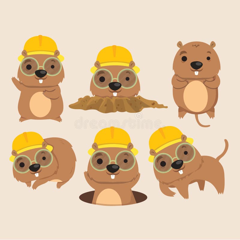 Topo Lindo, Ejemplo Animal Precioso Del Vector De La Vista Delantera ...