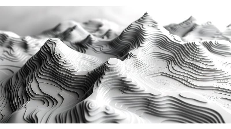 Topographic Contour Lines Map Seamless Pattern Copy Space for Text ...