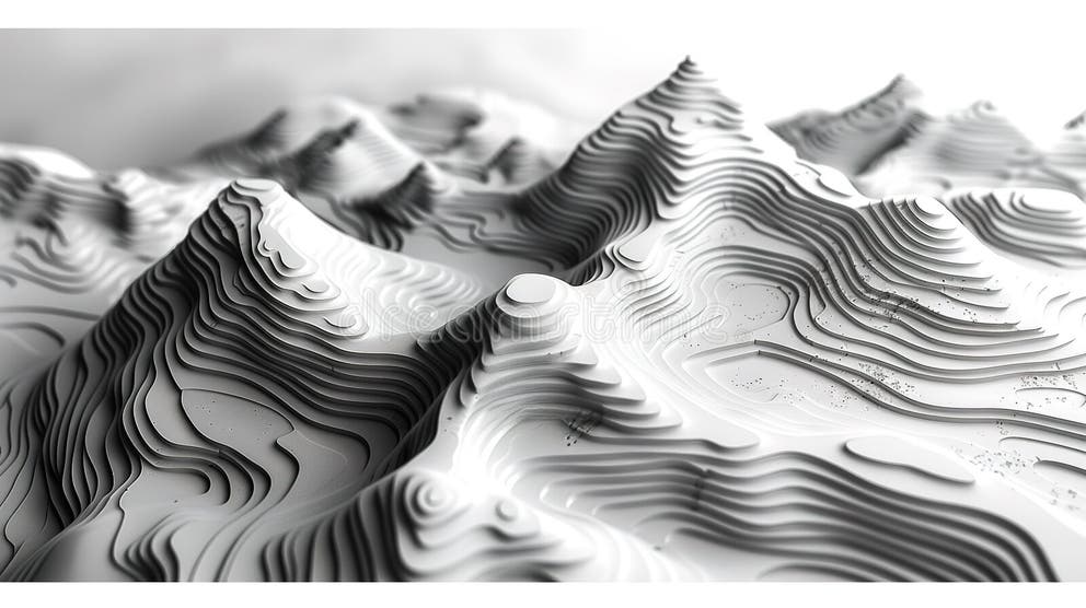 Topographic Contour Lines Map Seamless Pattern Copy Space for Text ...