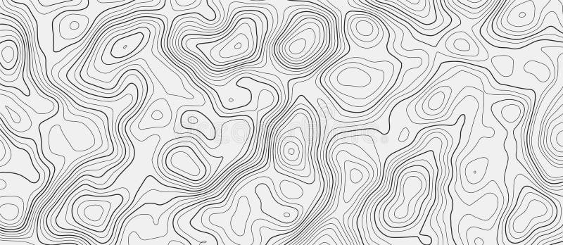 Topographic Contour Map On White Background. Vector Grid Map Stock ...