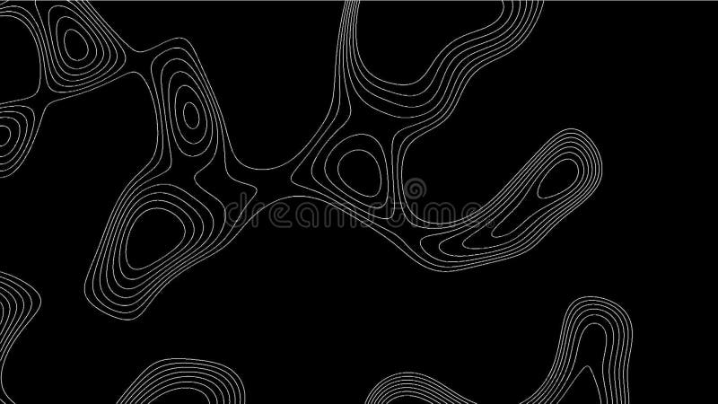 Topographic Line Loop Background. Contour Line Texture Stock Video ...
