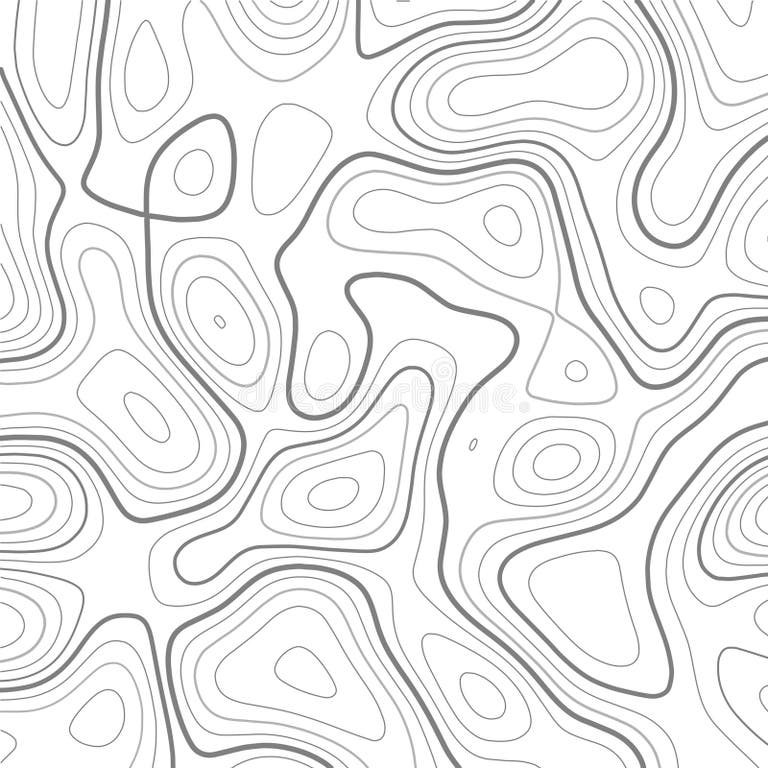 Topographic Map for Abstract Background or Wallpaper and Design. Gray ...