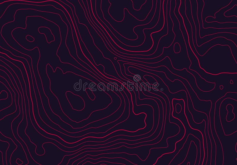 Topographic Map Background with Altitude Lines. Abstract Terrain ...