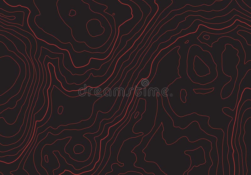 Topographic Map Background with Altitude Lines. Abstract Terrain ...