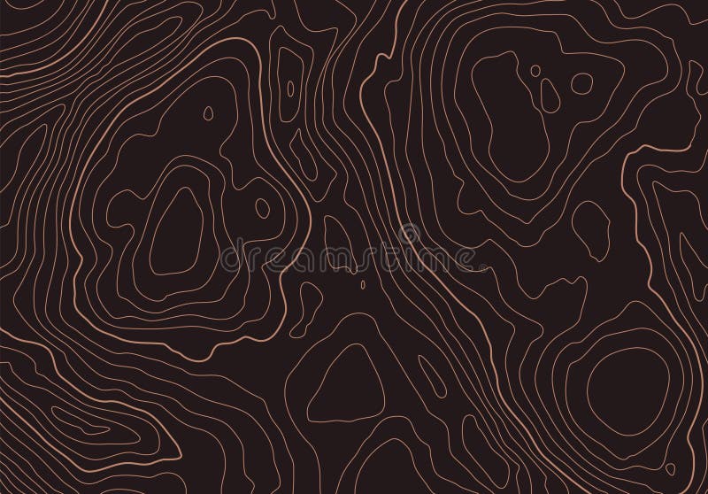 Topographic Map Background with Altitude Lines. Abstract Terrain ...