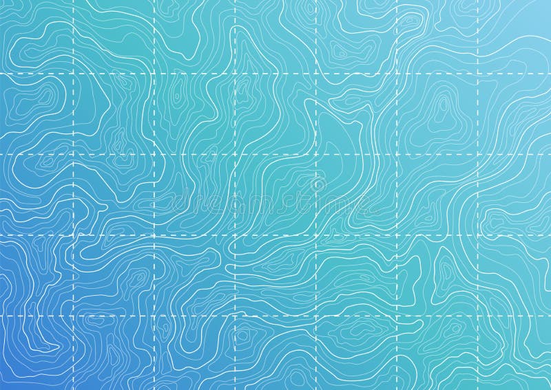 Topographic Map Background Concept. Blue Topographic Background Pattern ...