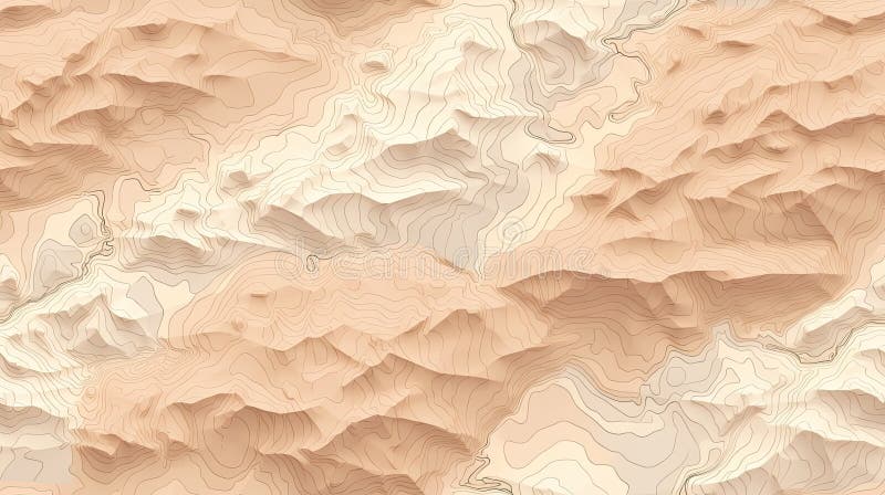 A Topographic Map Background Concept, Highlighting the Paper Texture ...