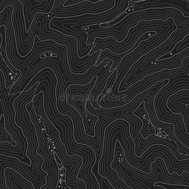 Topographic Map Seamless Pattern. Vector Background Stock Vector ...