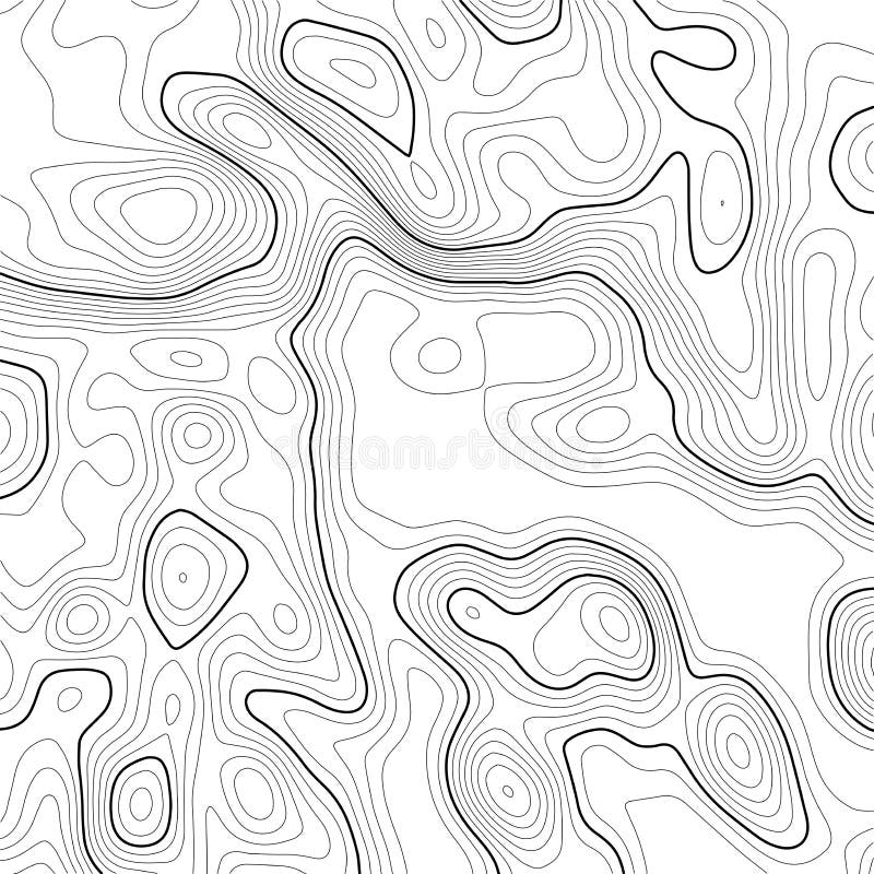 Topographic Map Background. Grid Map. Contour. Vector Illustration ...