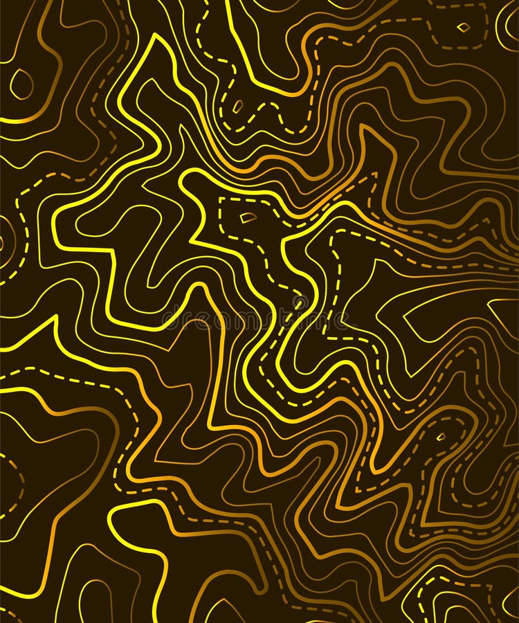 Topographic Map Background. Generating a Terrain Elevation Map. Grid ...