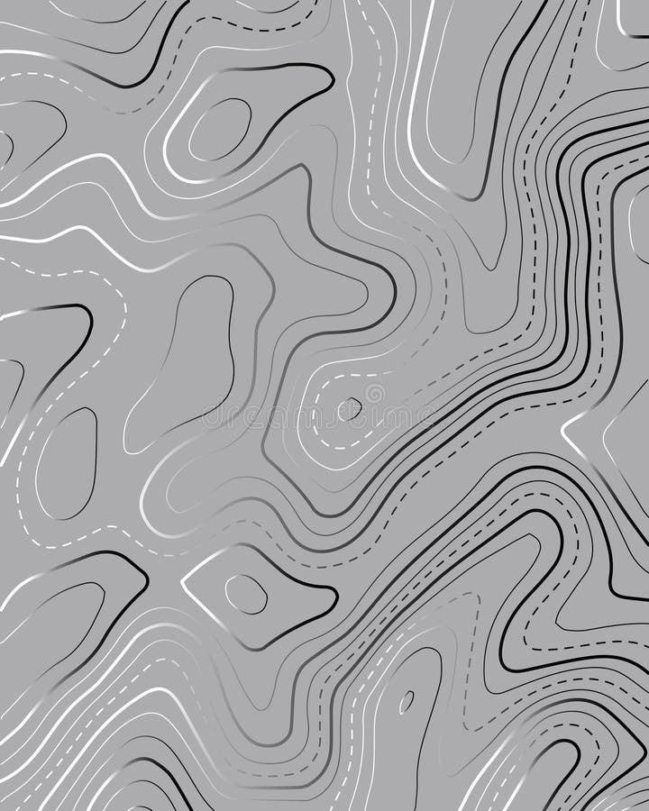 Topographic Map Background. Generating a Terrain Elevation Map. Grid ...