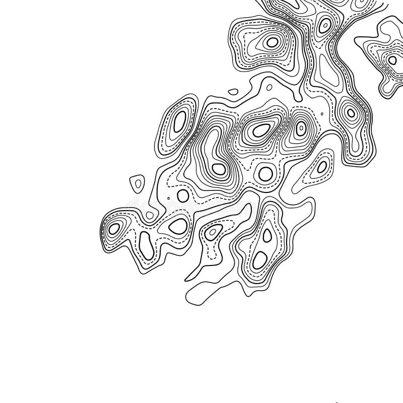 Topographic Map Background. Geographic Grid. Vector Image Stock Vector ...