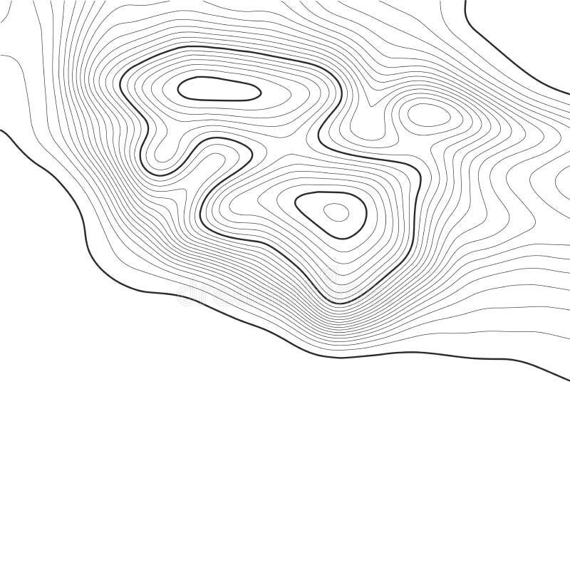Topographic Map Background. Grid Map. Contour. Vector Illustration ...
