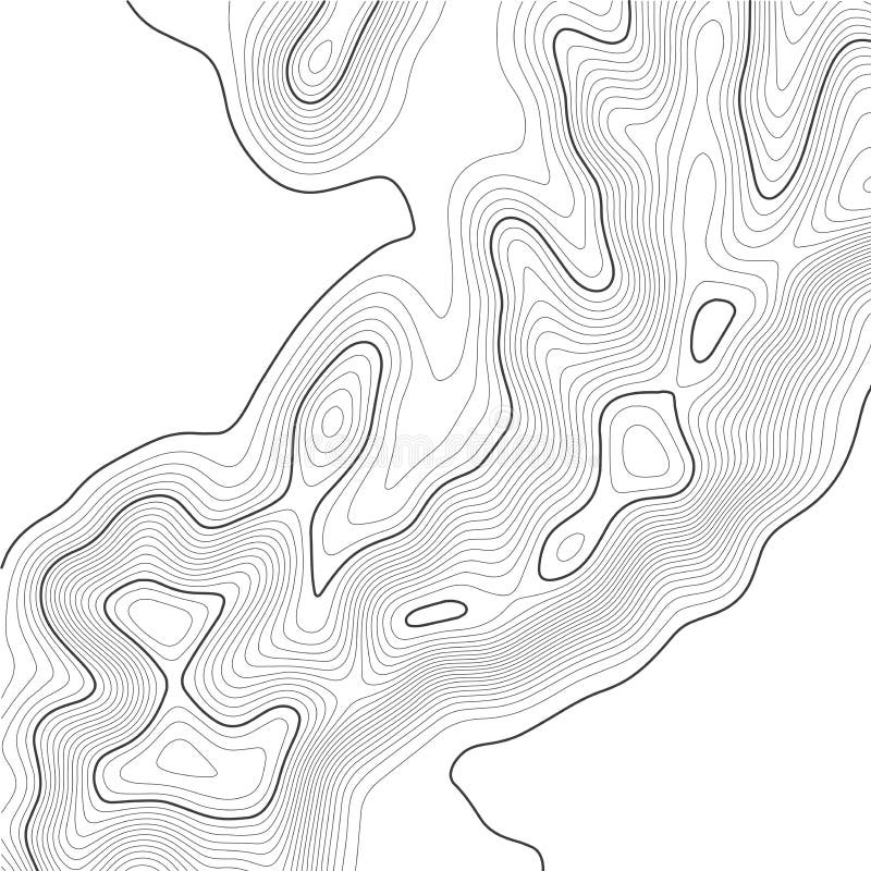 Topographic Map Background. Grid Map. Contour. Vector Illustration ...