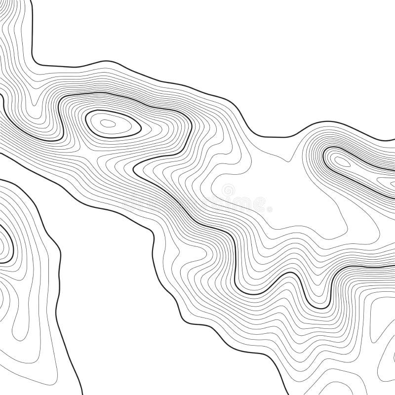Topographic Map Background. Grid Map. Contour. Vector Illustration ...