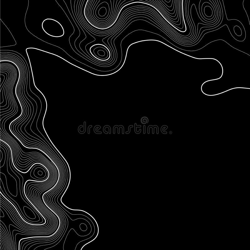 Topographic Contour Map on Dark Background. Vector Grid Map Stock ... Topographic Contour Map on Dark Background. Vector Grid Map Stock ...