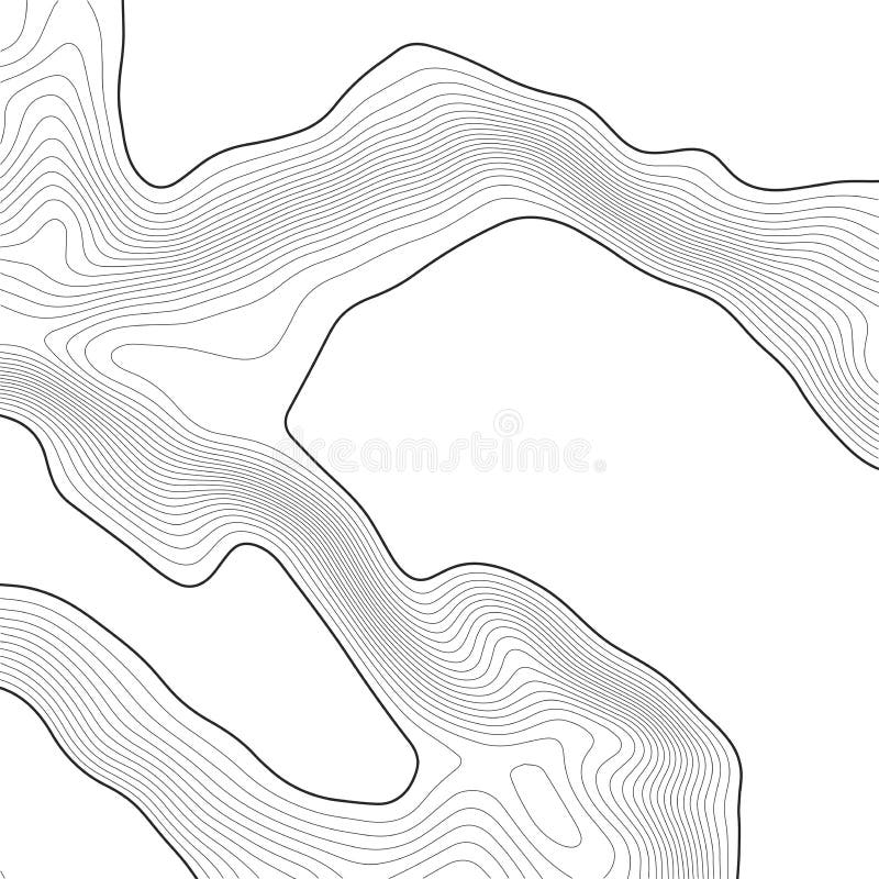 Topographic Map Background. Grid Map. Contour. Vector Illustration ...