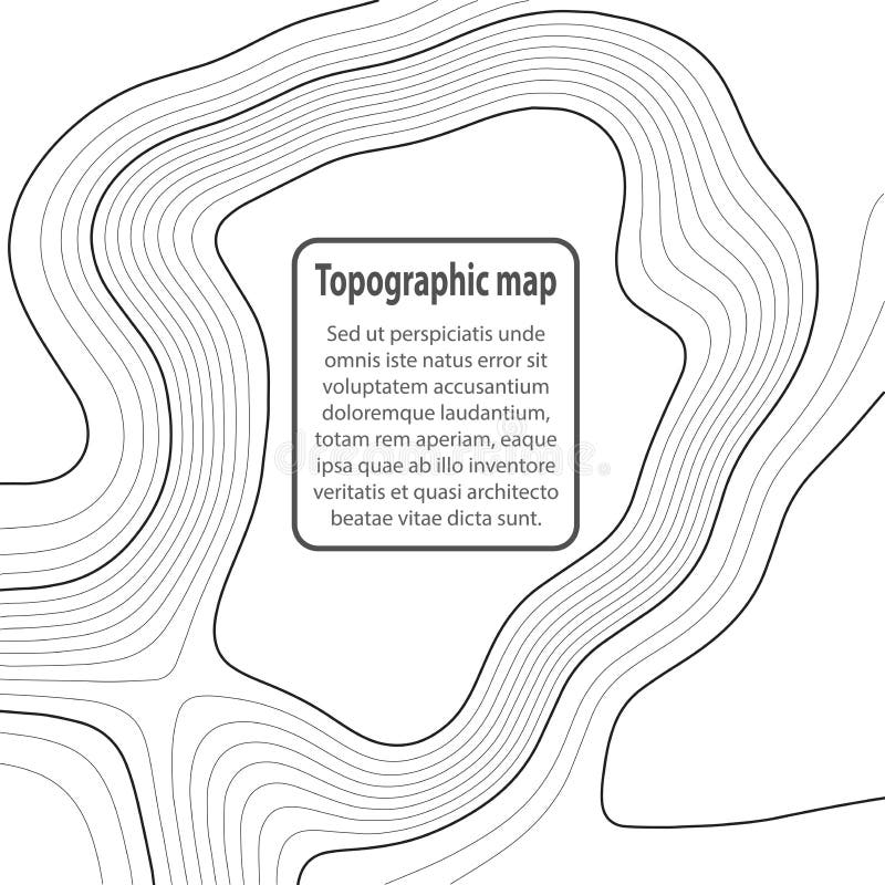 Topographic Map Background. Grid Map. Contour. Vector Illustration ...