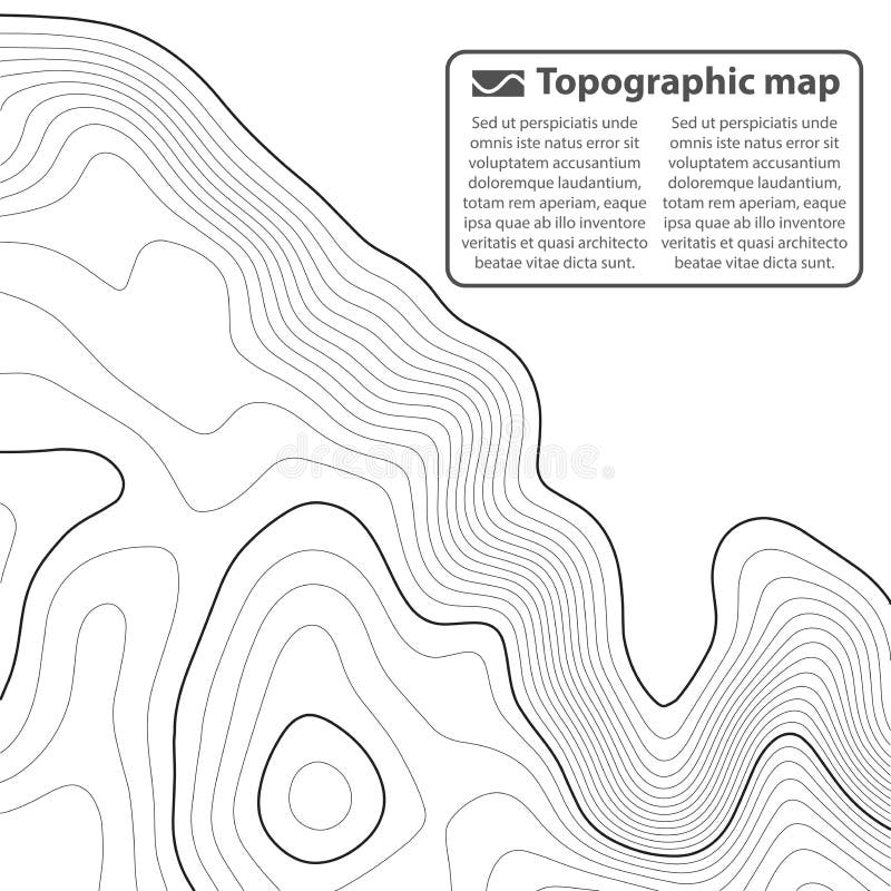 Topographic Map Background. Grid Map. Contour. Vector Illustration ...