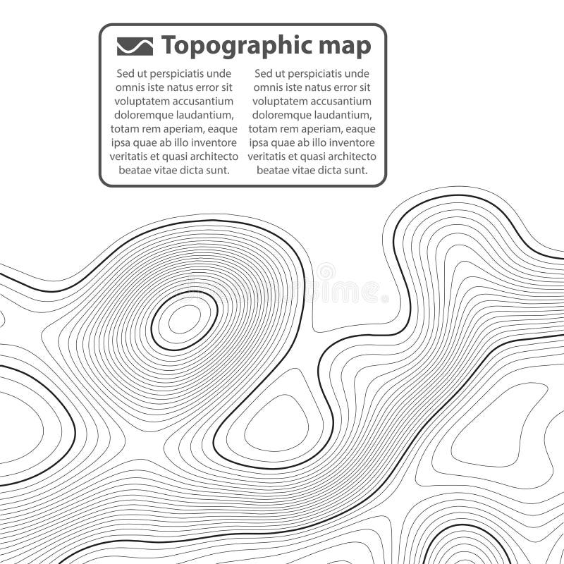 Topographic Map Background. Grid Map. Contour. Vector Illustration ...