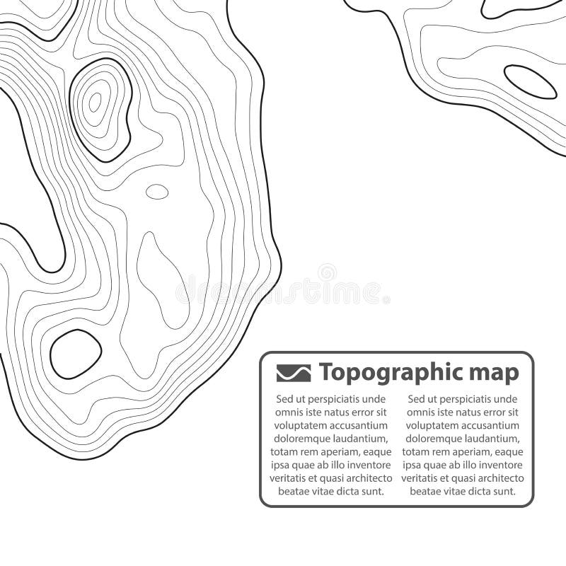 Topographic Map Background. Grid Map. Contour. Vector Illustration ...