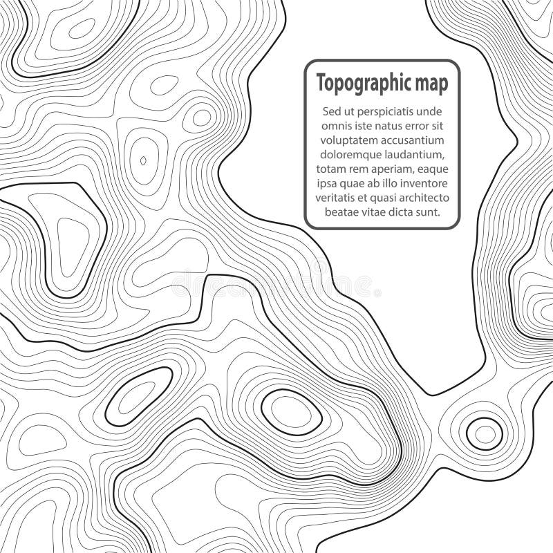 Topographic Map Background. Grid Map. Contour. Vector Illustration ...