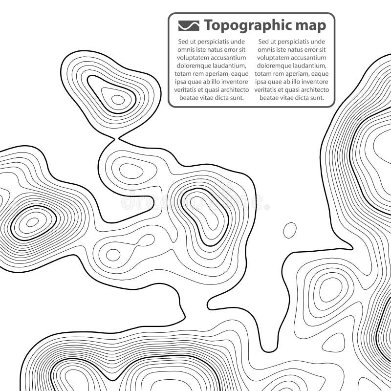 Topographic Map Background. Grid Map. Contour. Vector Illustration ...