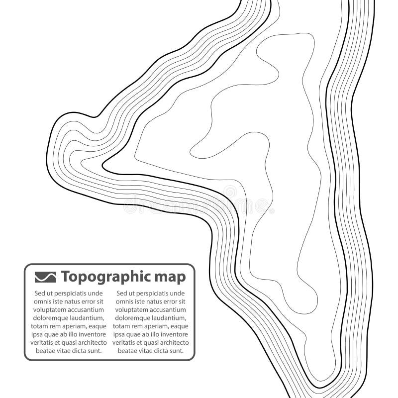 Topographic Map Background. Grid Map. Contour. Vector Illustration ...