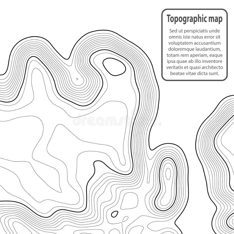 Topographic Map Background. Grid Map. Contour. Vector Illustration ...