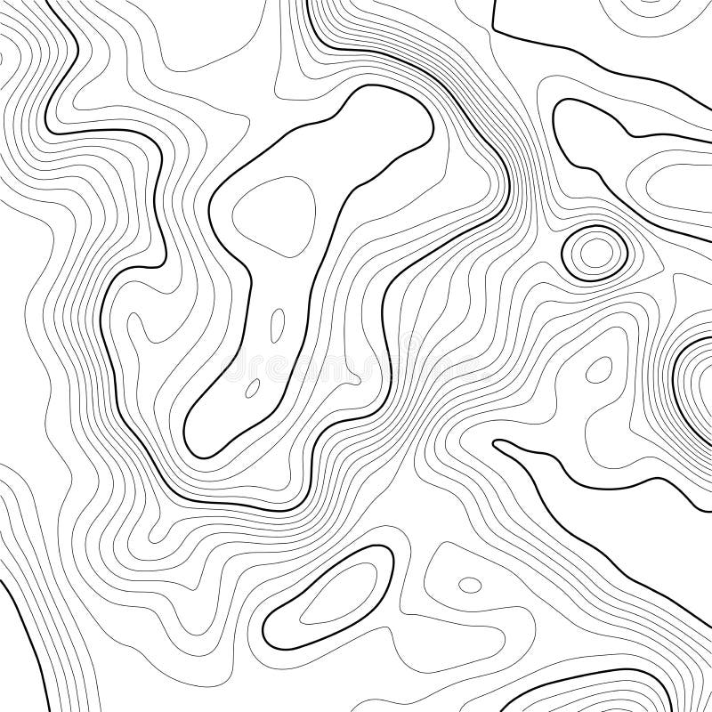 Topographic Map Background. Grid Map. Contour. Vector Illustration ...