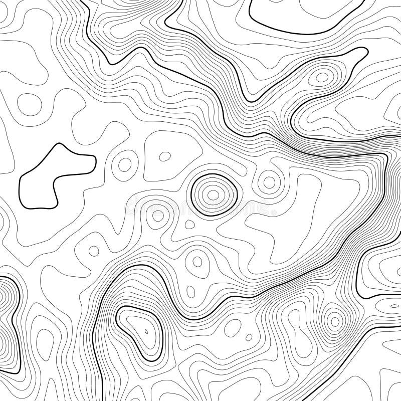 Topographic Map Background. Grid Map. Contour. Vector Illustration ...