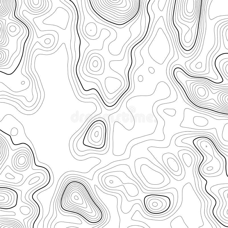 Topographic Map Background. Grid Map. Contour. Vector Illustration ...