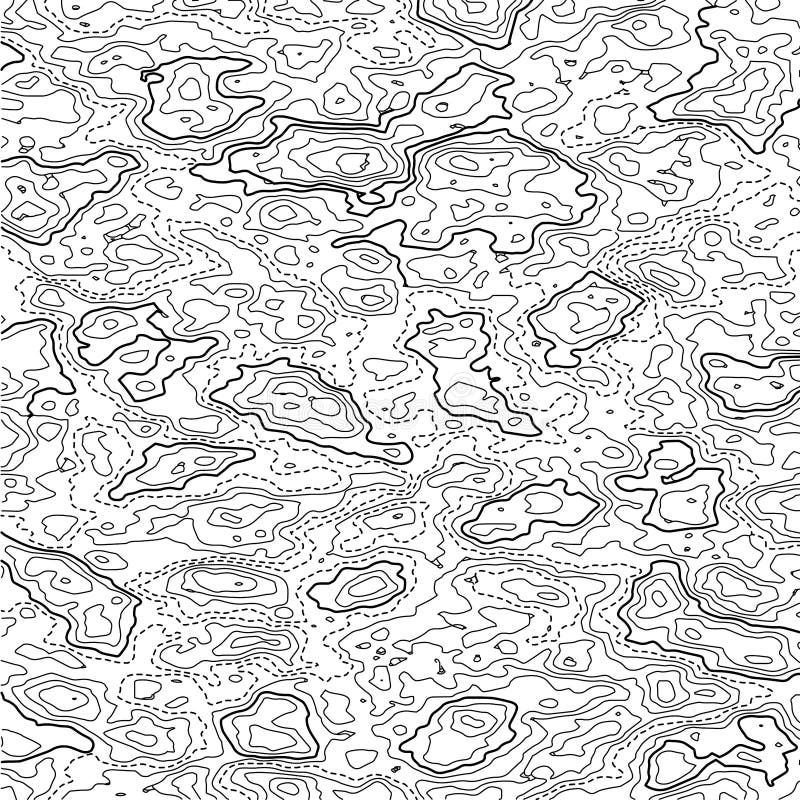 Topographic Map Background. Grid Map. Pattern of Contour Lines ...