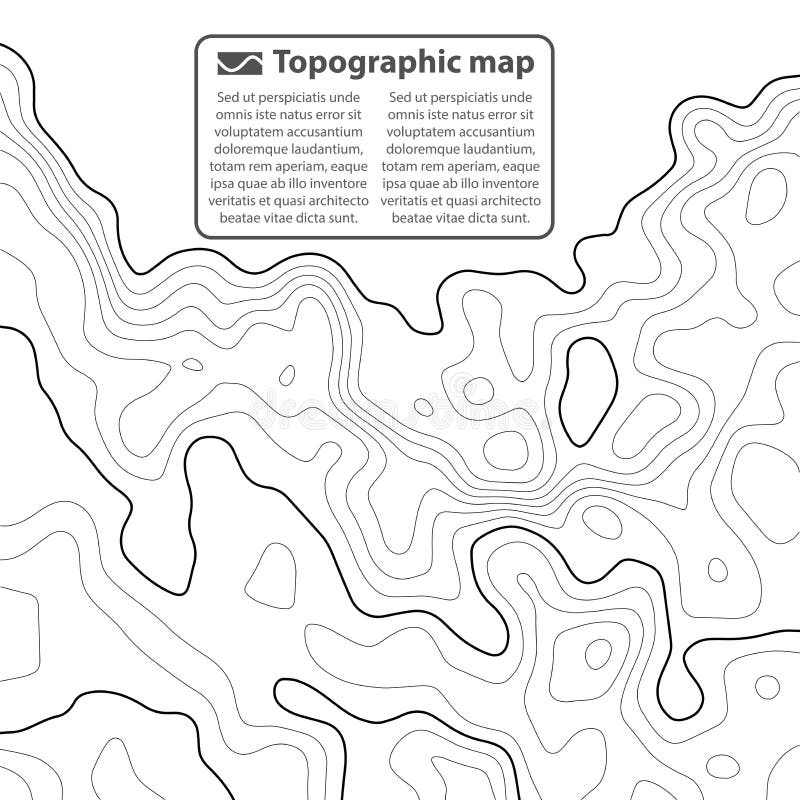 Topographic Map Background. Grid Map. Contour. Vector Illustration ...