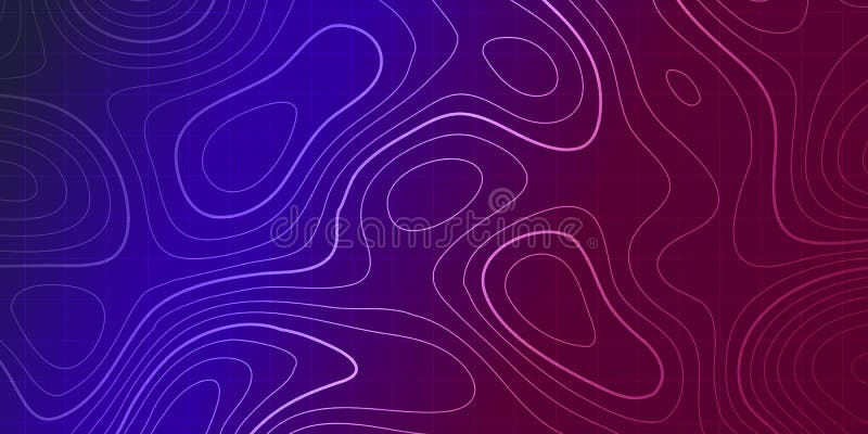 Topographic Map Banner Design Stock Vector - Illustration of diagram ...