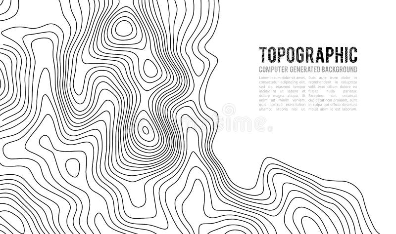 Topographic Map Contour Background. Topo Map with Elevation. Contour ...