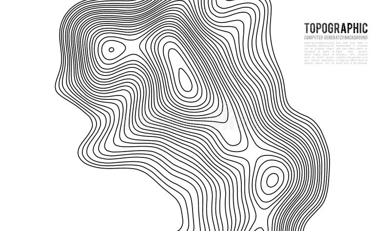 Topographic Map Contour Background. Topo Map with Elevation. Contour ...