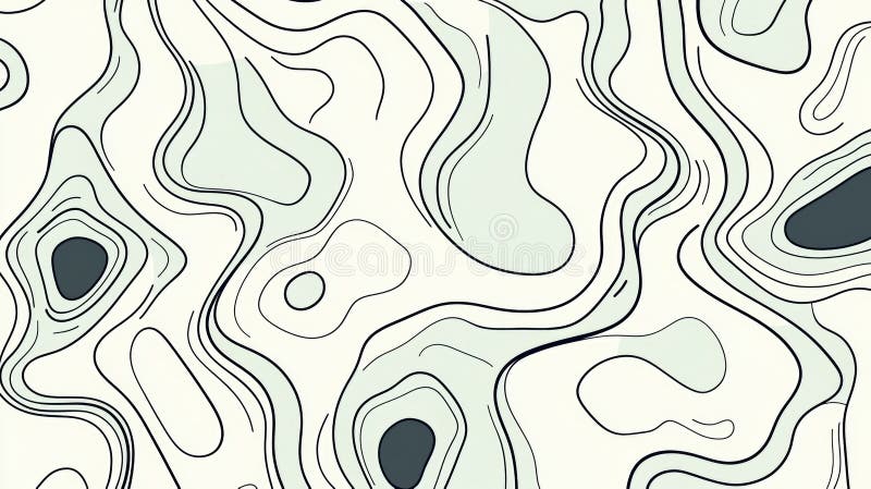 Topographic Map Contour Lines are Creating an Abstract Pattern, Forming ...
