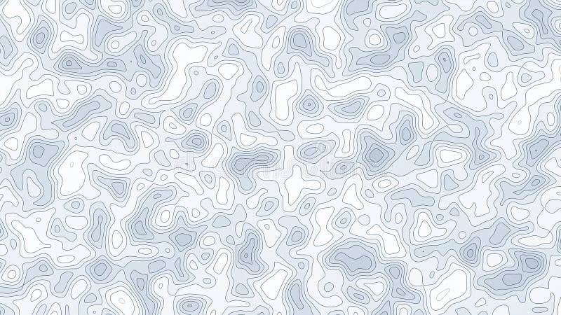 Topographic Map of the Earth`s Surface. Lines of the Earth`s Surface ...