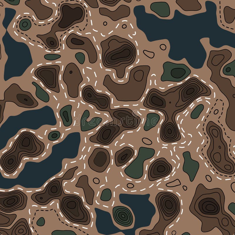 Topographic Map. Geographical Background of the Relief. Contour Maps ...
