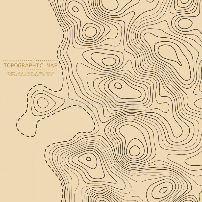 Topographic Map. Geographical Background of the Relief. Contour Maps ...