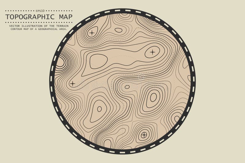 Topographic Map. Geographical Background of the Relief. Contour Maps ...