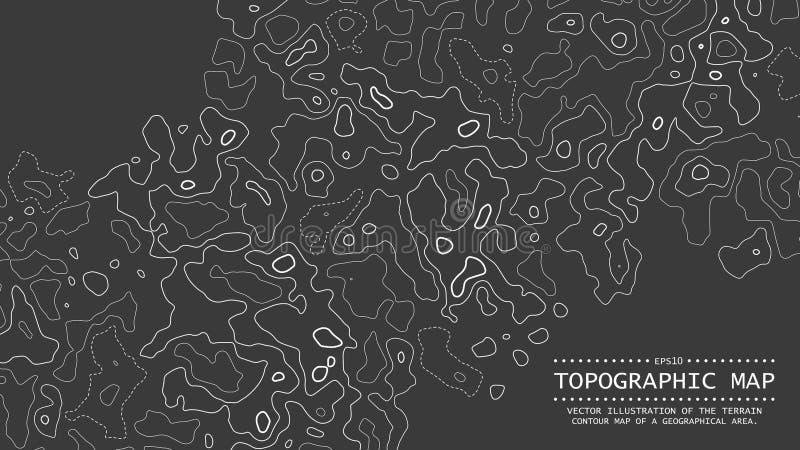 Topographic Map. Geographical Background of the Relief. Contour Maps ...